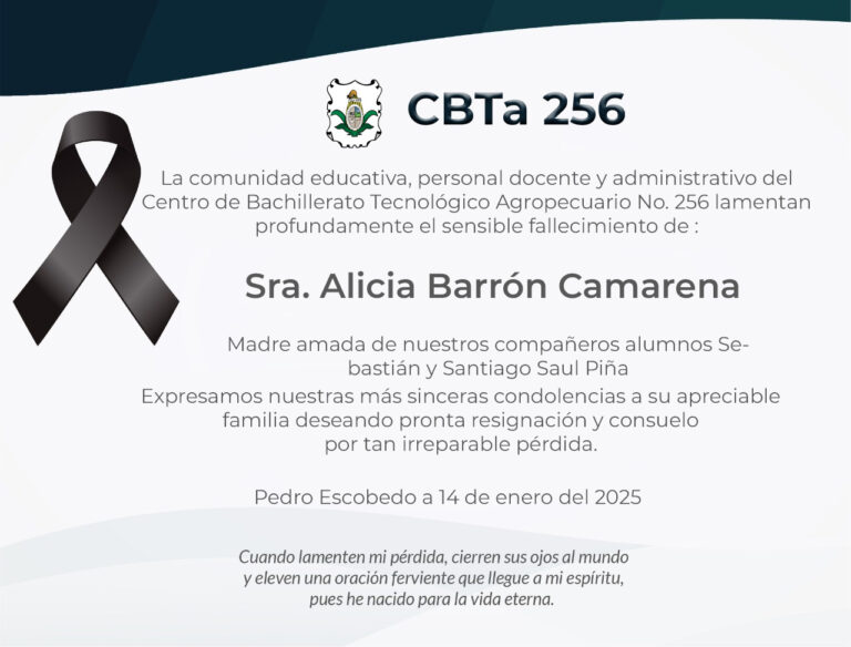 CBTa 256 – Centro de Bachillerato Tecnológico Agropecuario 256